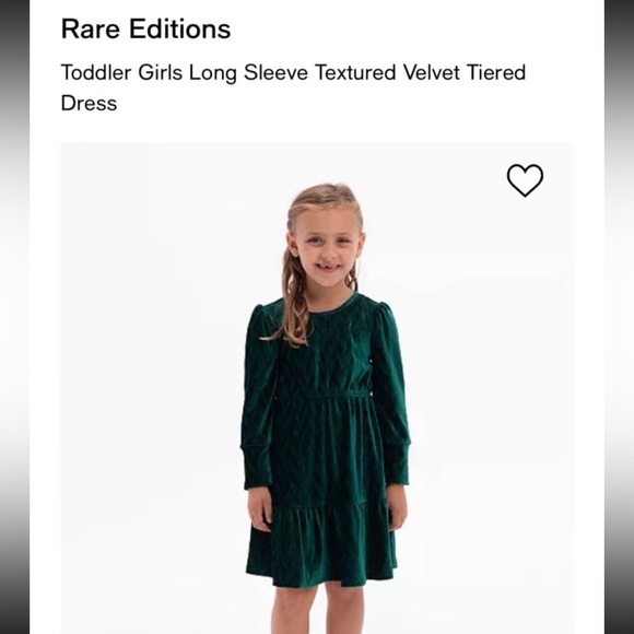 Rare Editions | Dresses | Rare Editions Girls Long Sleeve Textured ...